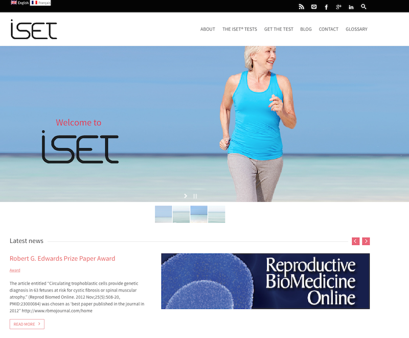 Un nouveau site Web - ISET®